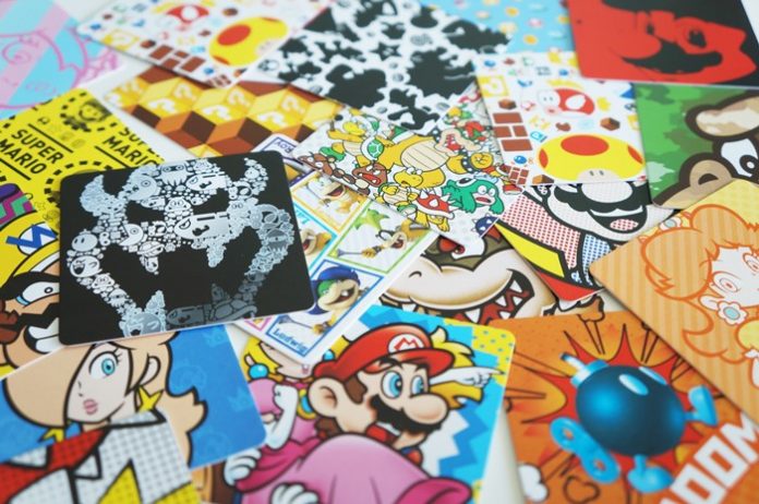 Super Mario Card Matching Game - Citrus Glitter